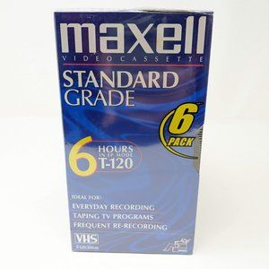 Maxell | Cameras, Photo & Video | 6 Pack Maxell Blank Vhs Tapes 6 Hour ...
